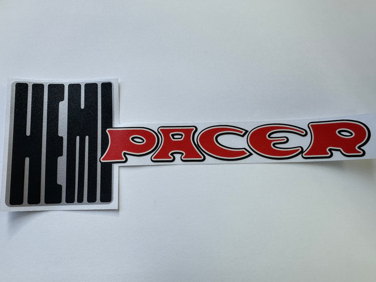 "Hemi Pacer" Boot Decal (VH) – Southern Classic Spares Ltd