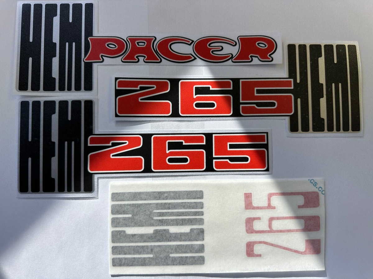 "Pacer" Body Decal Set (VH) – Southern Classic Spares Ltd