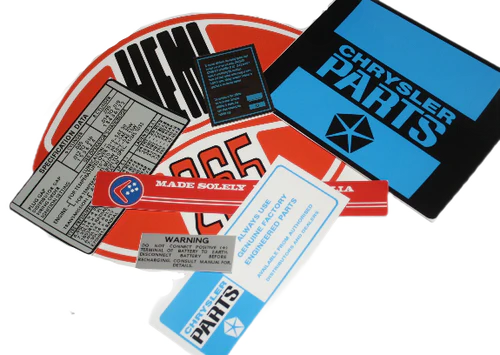 Engine Bay Decal Set, Hemi 265 (VH) – Southern Classic Spares Ltd