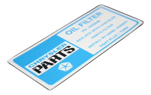 Z9 Oil Filter Decal (AP5-CM) – Southern Classic Spares Ltd