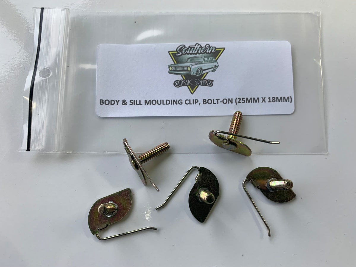 Body & Sill Moulding Clip, Bolt-On (25mm x 18mm) – Southern Classic ...