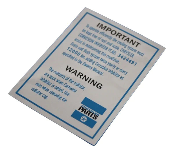 Radiator Decal, KM’s (VJ/VK) – Southern Classic Spares Ltd